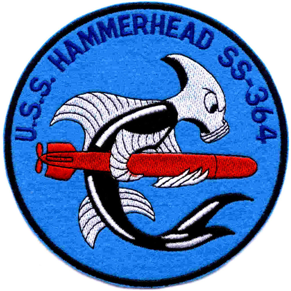 USS Hammerhead SS-364 Patch - Large | Submarine Patches | Navy Patches ...