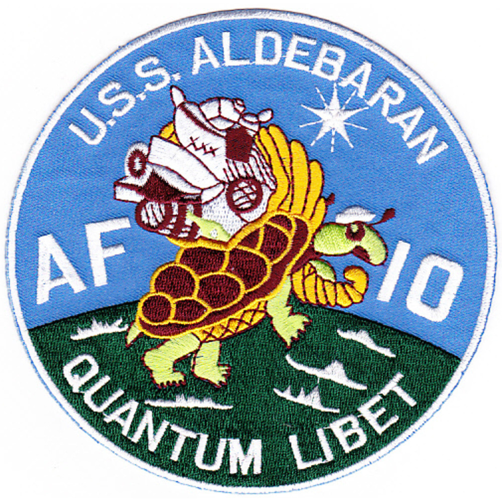USS Aldebaran AF-10 Stores Ship Patch | Auxiliary Ship Patches | Navy ...
