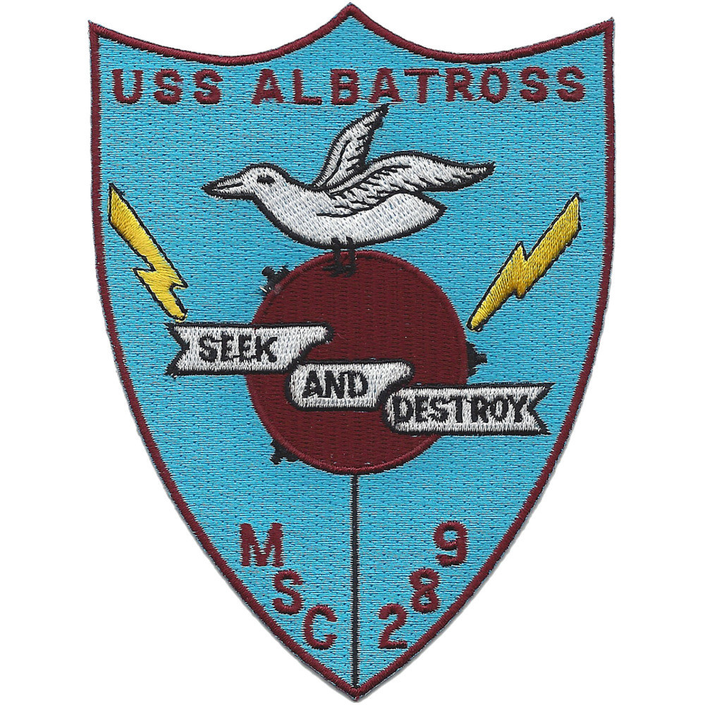 USS Albatross MSC 289 Seek And Destroy Patch | Ship Patches | Navy ...