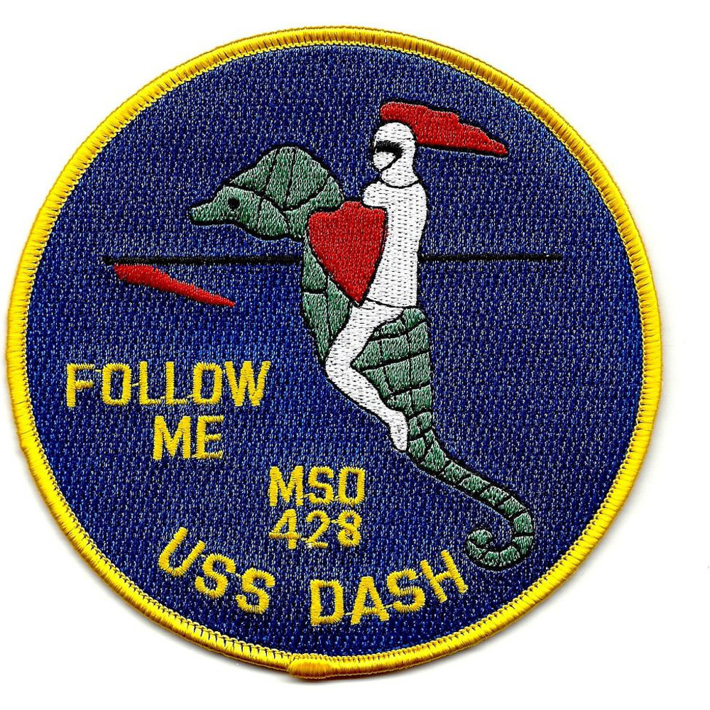 USS Dash MSO-428 Minesweeper Ocean Ship Patch | Auxiliary Ship Patches ...