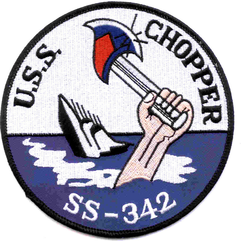 USS Chopper SS-342 Patch - Version D | Submarine Patches | Navy Patches ...