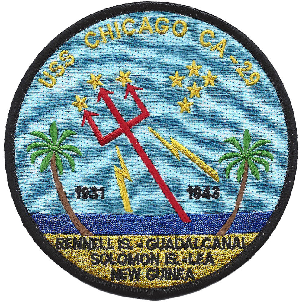 USS Chicago CA-29 Cruiser Ship Patch | Cruiser Patches | Navy Patches ...