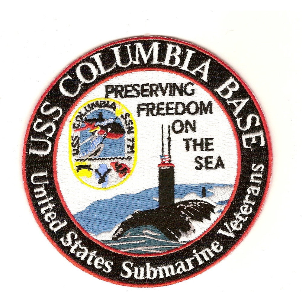 Submarine USS Columbia Base Patch | Submarine Patches | Navy Patches ...