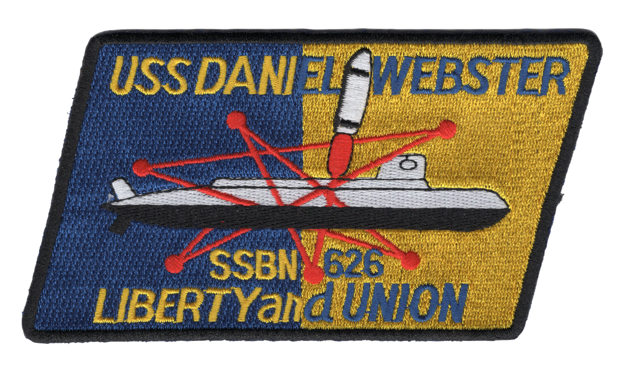 SSBN-626 USS Daniel Webster Patch | Submarine Patches | Navy Patches ...