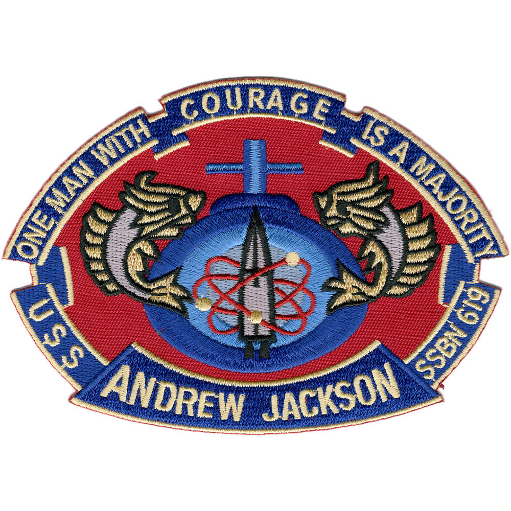SSBN-619 USS Andrew Jackson Patch | Submarine Patches | Navy Patches ...
