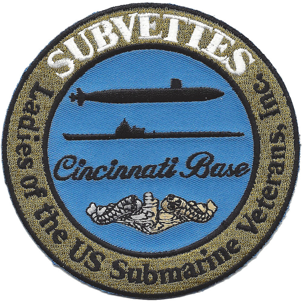 Submarine Cincinnati Subvettes Base Patch | Submarine Patches | Navy ...