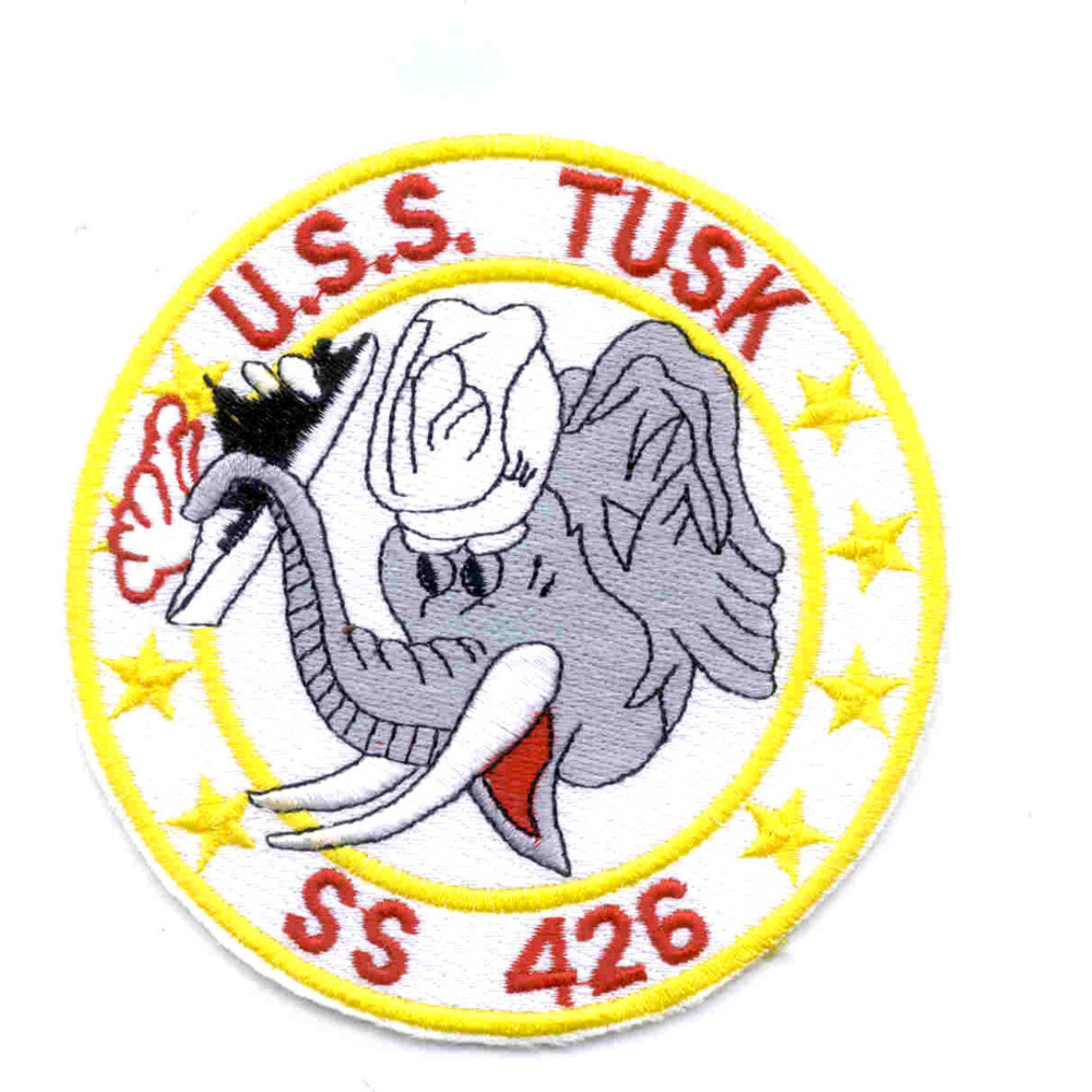 SS-426 USS Tusk Patch | Submarine Patches | Navy Patches | Popular Patch