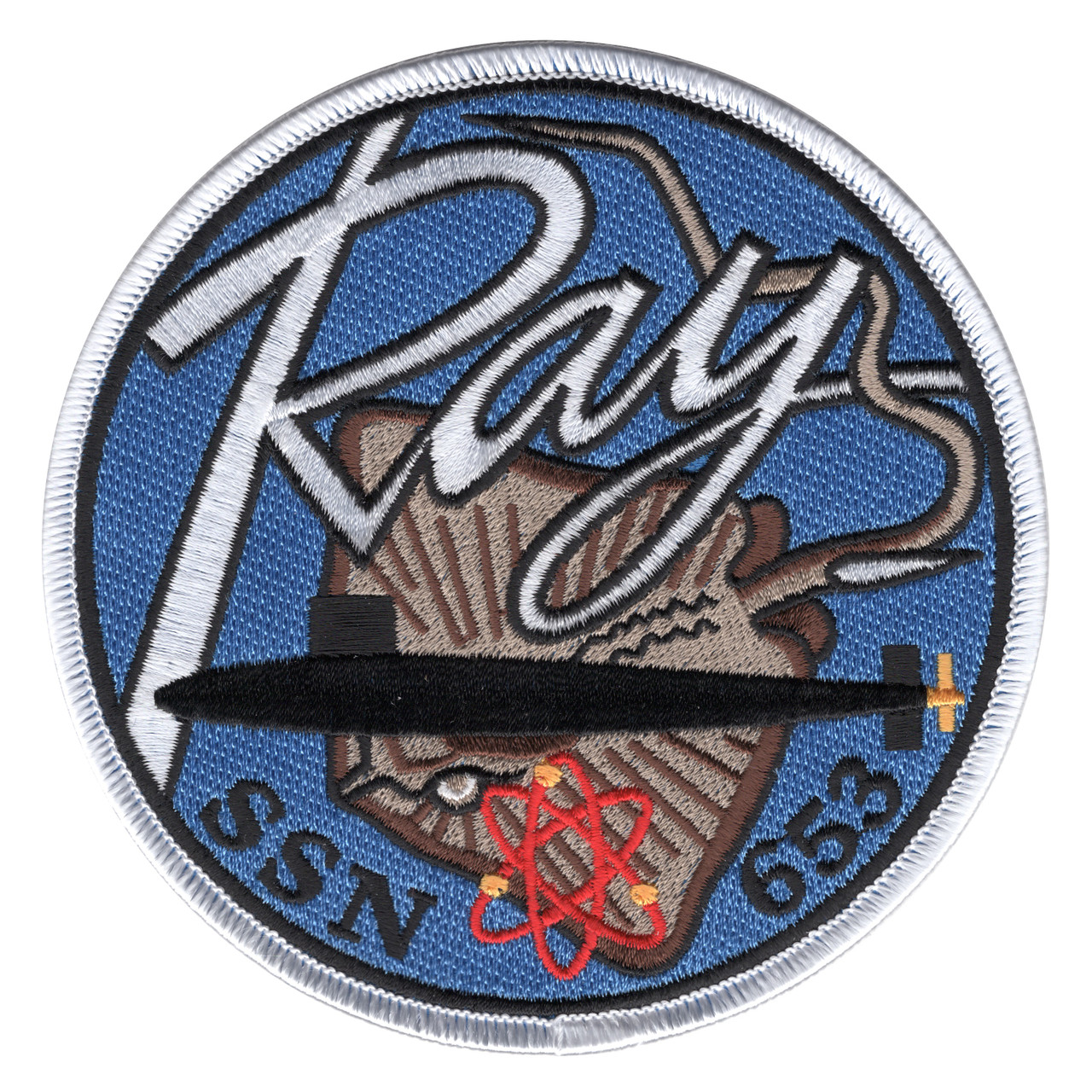 SSN-653 USS Ray Patch | Submarine Patches | Navy Patches | Popular Patch