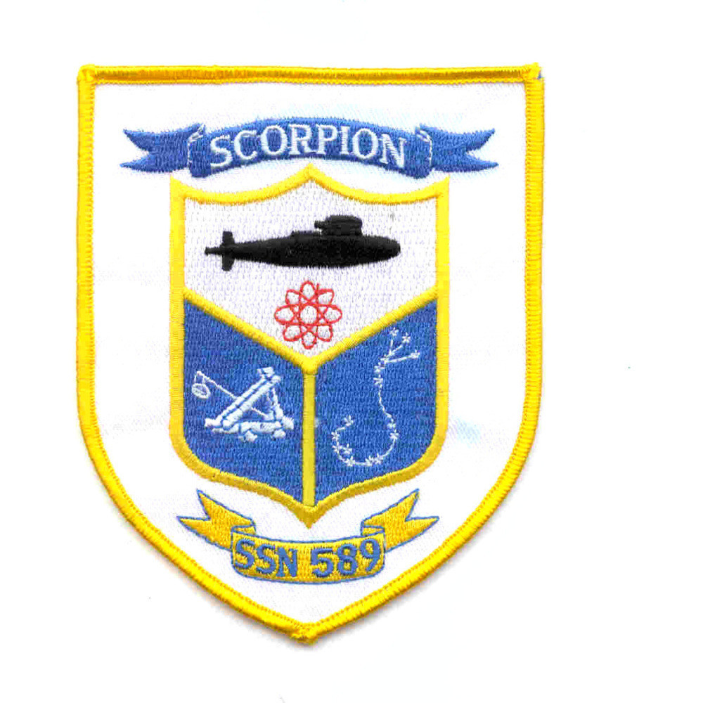 SSN-589 USS Scorpion Patch | Submarine Patches | Navy Patches | Popular ...