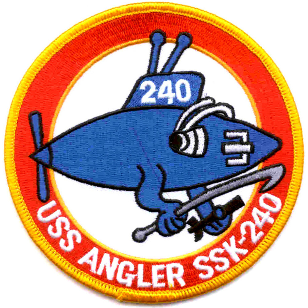 SSK-240 USS Angler Patch | Submarine Patches | Navy Patches | Popular Patch