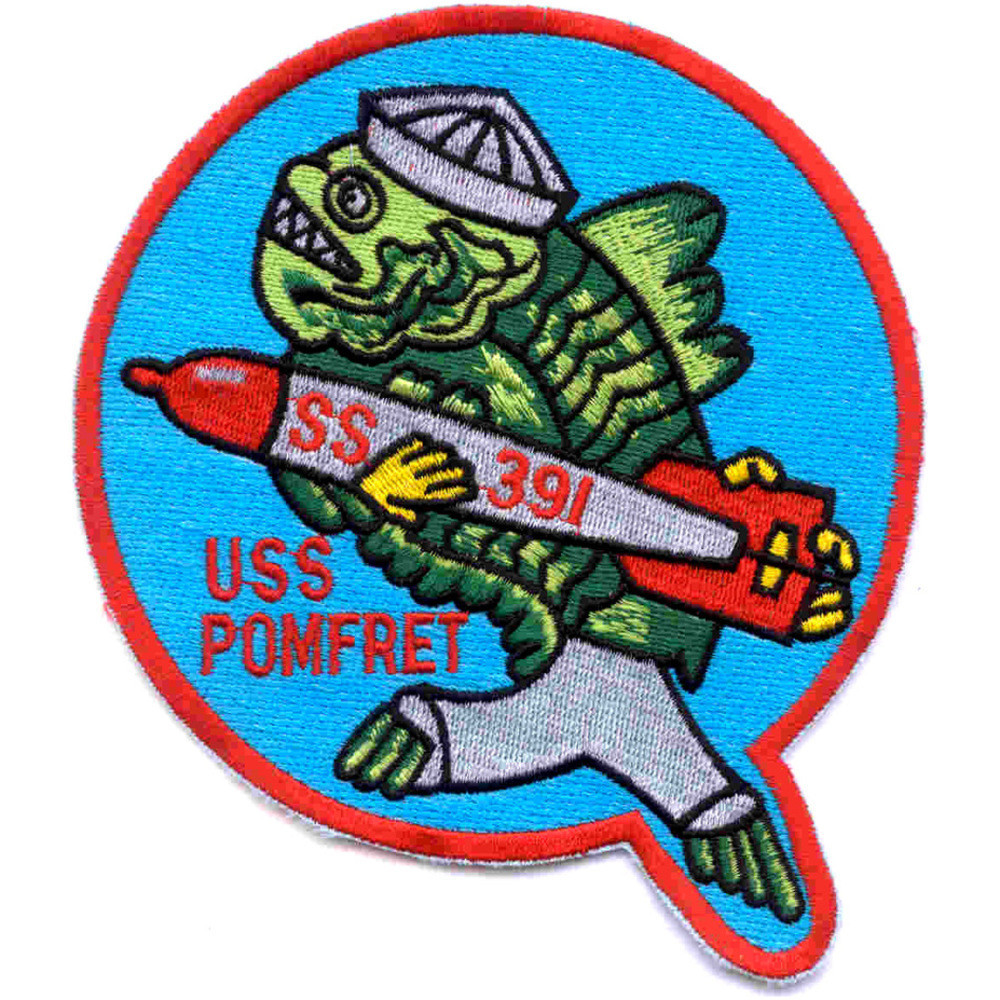 SS-391 USS Pomfret Patch | Submarine Patches | Navy Patches | Popular Patch