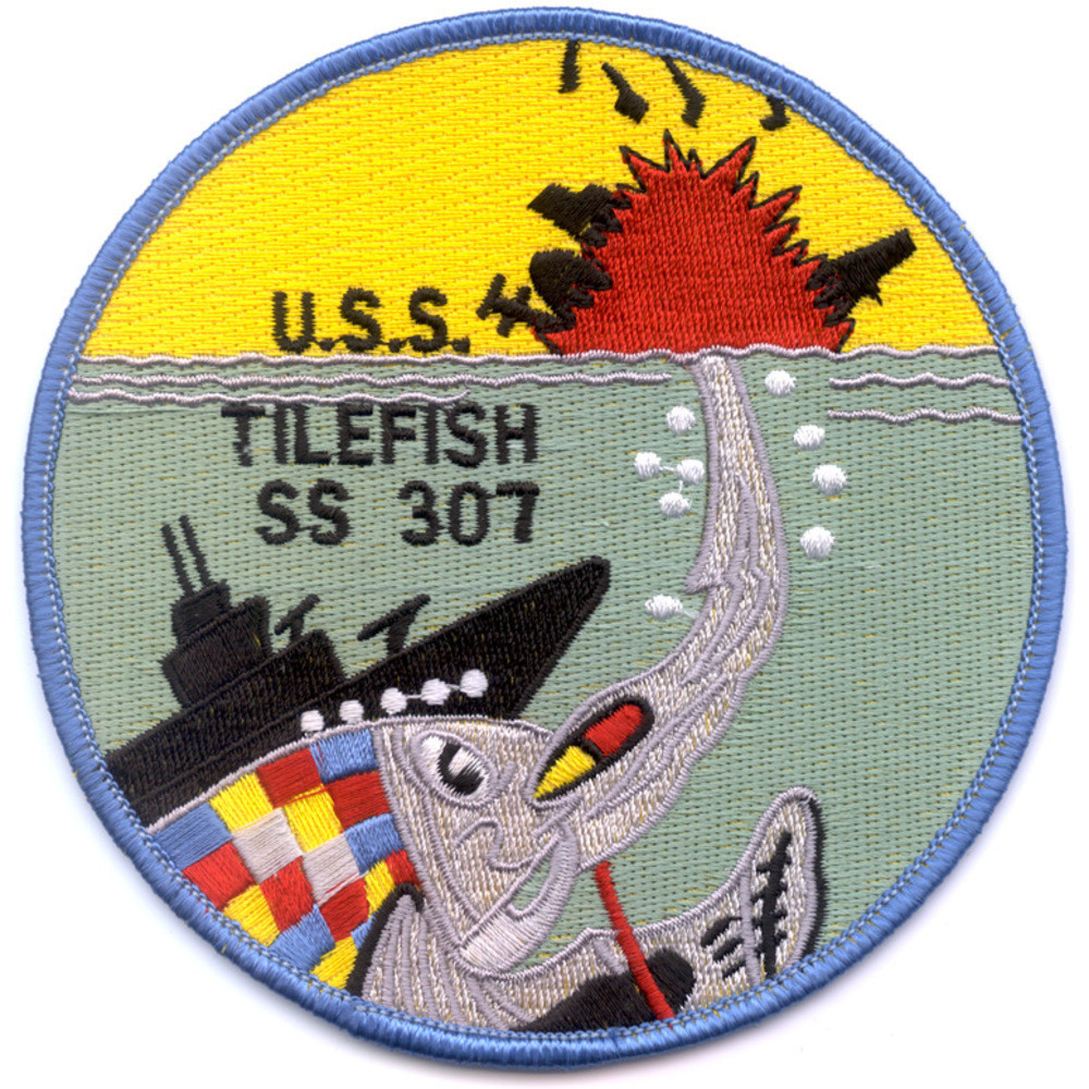 SS-307 USS Tilefish Patch | Submarine Patches | Navy Patches | Popular ...