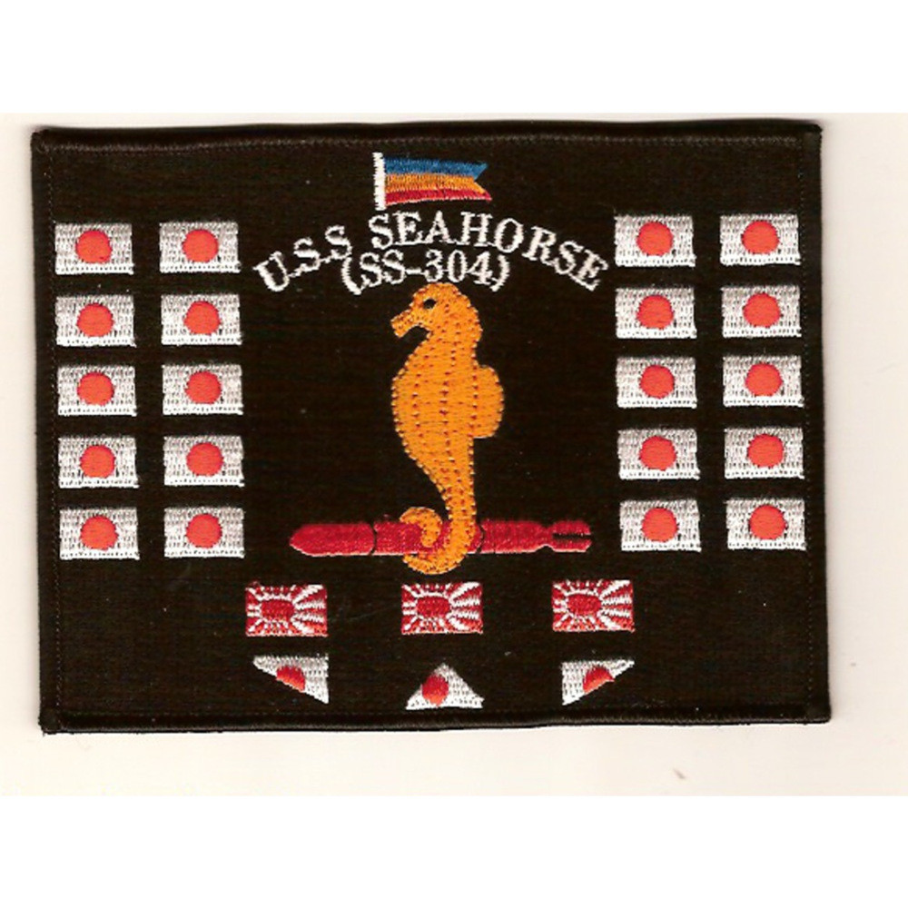 SS-304 USS Seahorse Battle Flag Patch | Submarine Patches | Navy ...