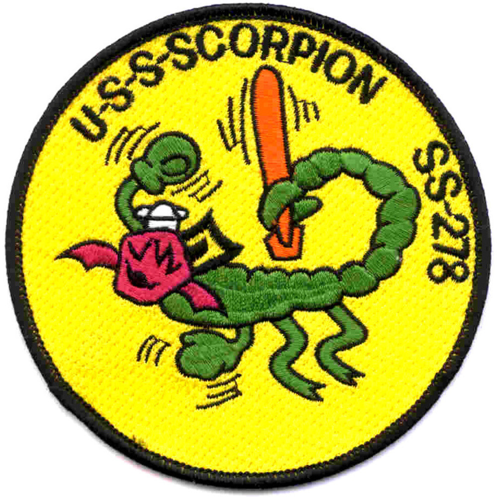 SS-278 USS Scorpion Patch | Submarine Patches | Navy Patches | Popular ...
