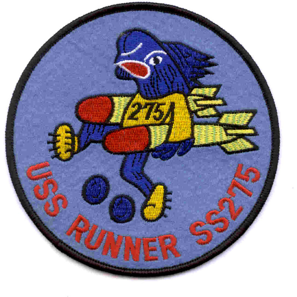 SS-275 USS Runner Patch | Submarine Patches | Navy Patches | Popular Patch