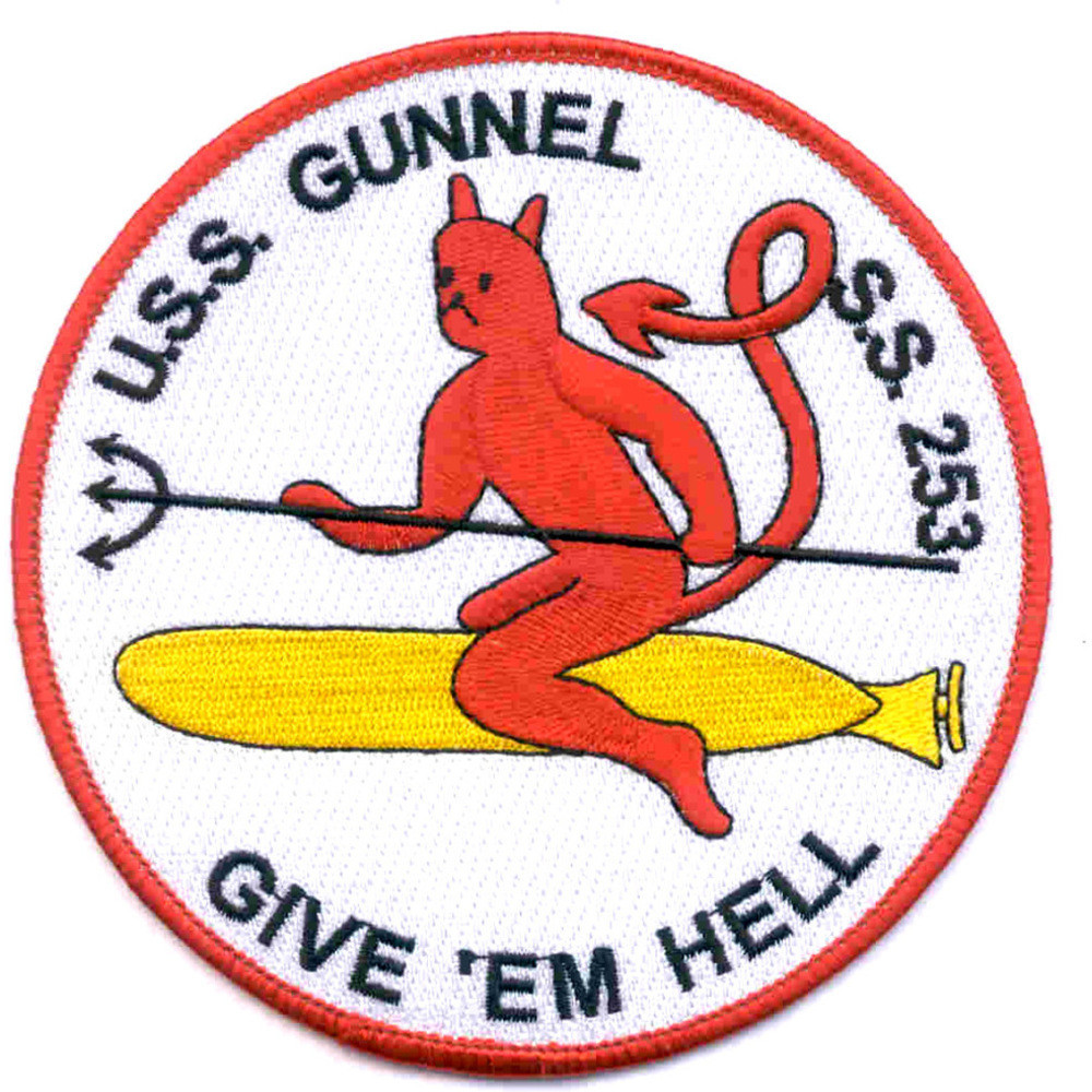 SS-253 USS Gunnel Patch | Submarine Patches | Navy Patches | Popular Patch