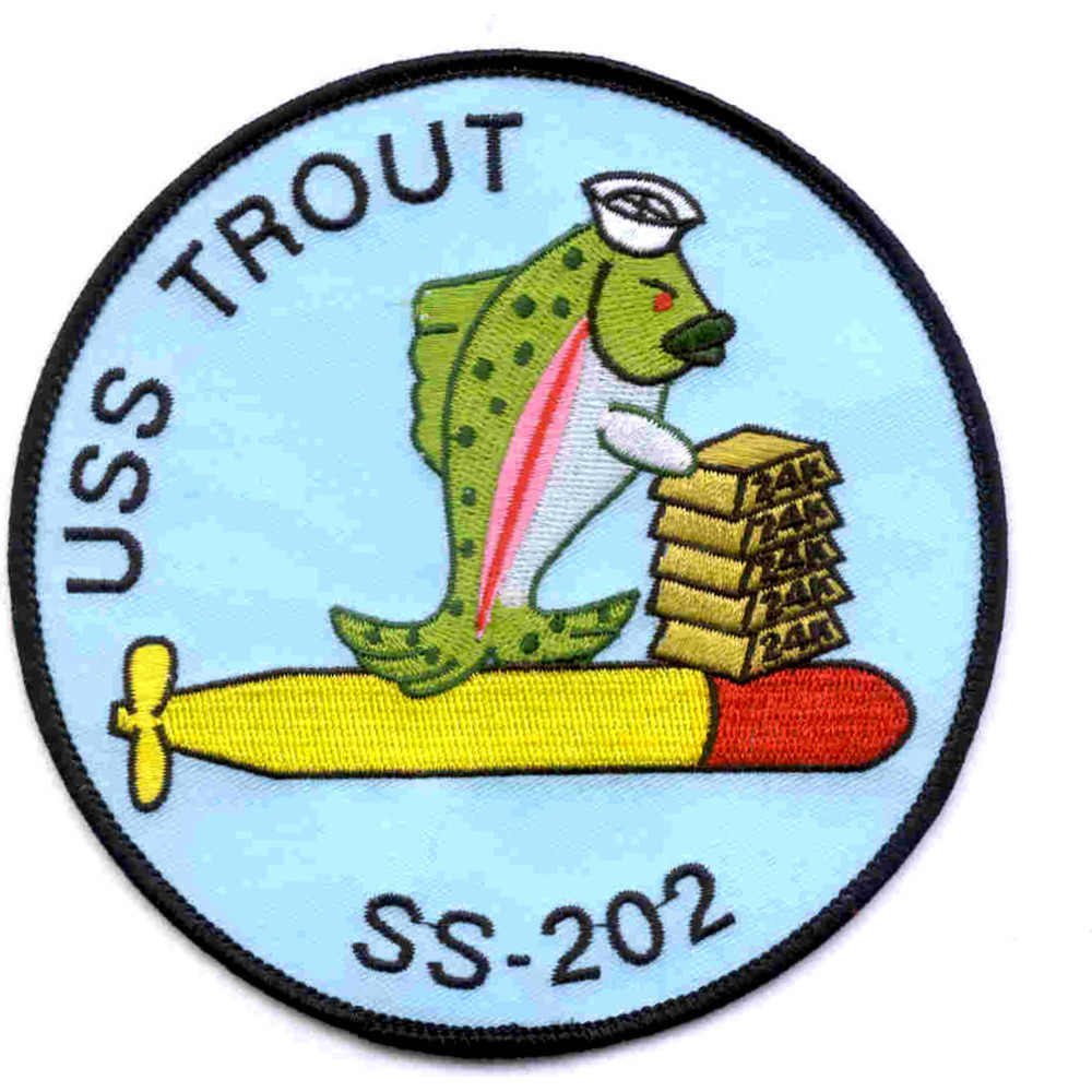 SS-202 USS Trout Patch - A Version | Submarine Patches | Navy Patches ...
