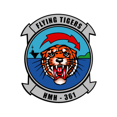 Marine Heavy Helicopter USMC Squadron (HMH)-361 Flying Tigers Patch