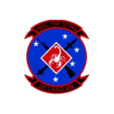 3rd Low Altitude USMC Air Defense Battalion Feel the Sting Patch