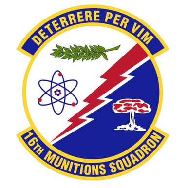 16th Munitions Squadron Patch