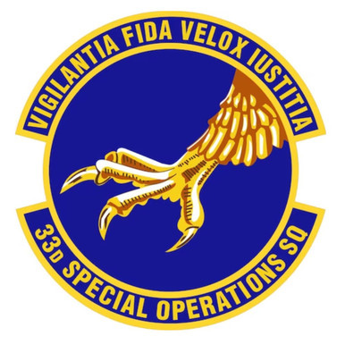 33rd Special Operations Squadron Patch