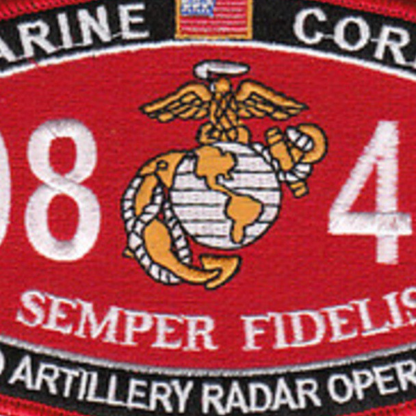 0842 Field Artillery Radar Operator MOS Patch | MOS Patches | Marine ...