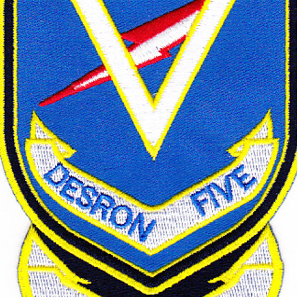 DESRON 5 Destroyer Squadron Patch - Version B | Destroyer Patches ...