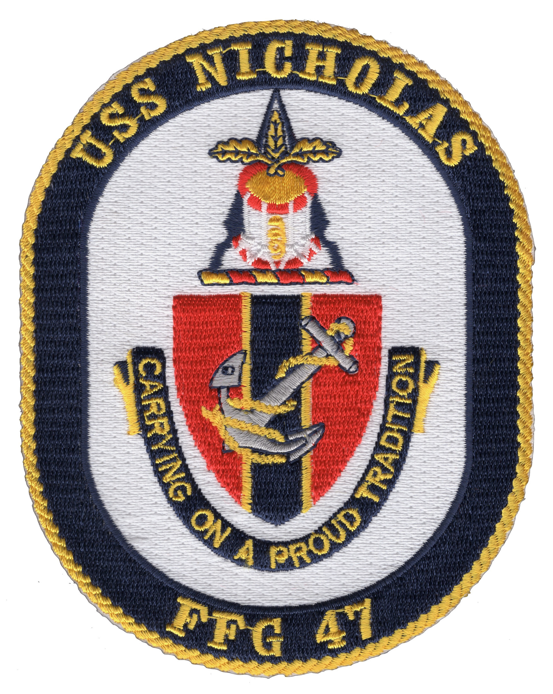 USS Nicholas FFG 47 Frigate Ship Patch | Ship Patches | Navy Patches ...