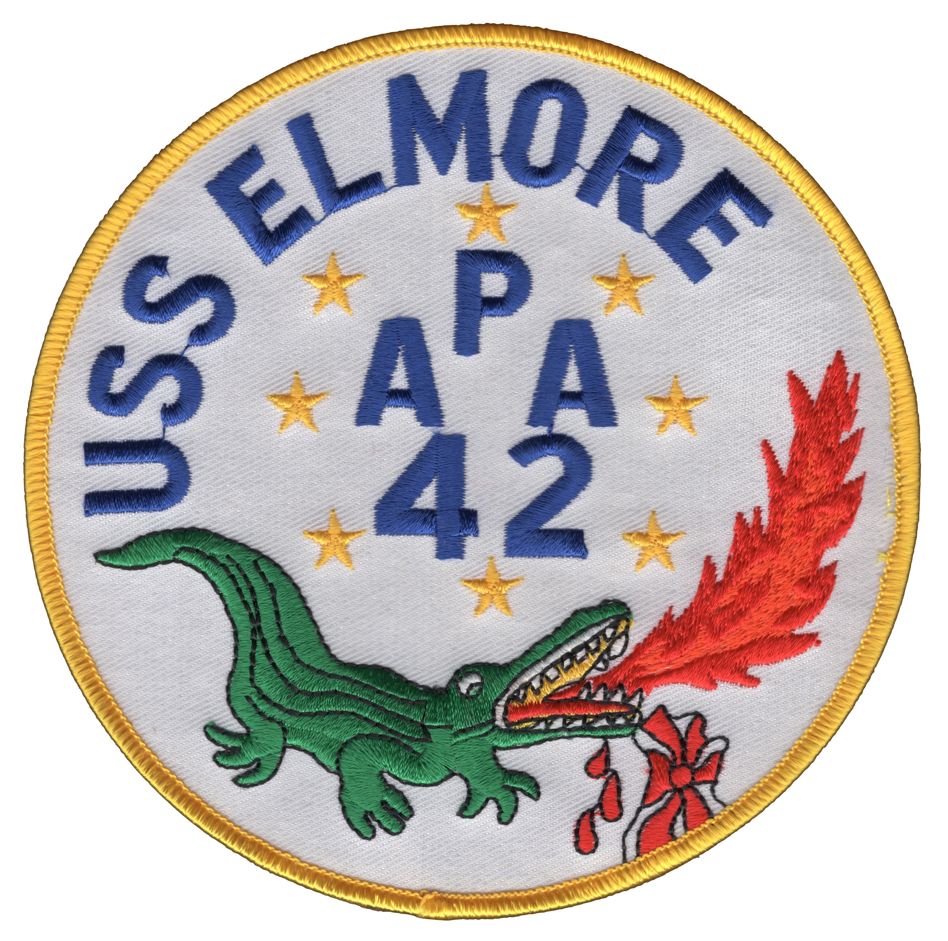 USS Elmore APA-42 Patch | Auxiliary Ship Patches | Navy Patches ...