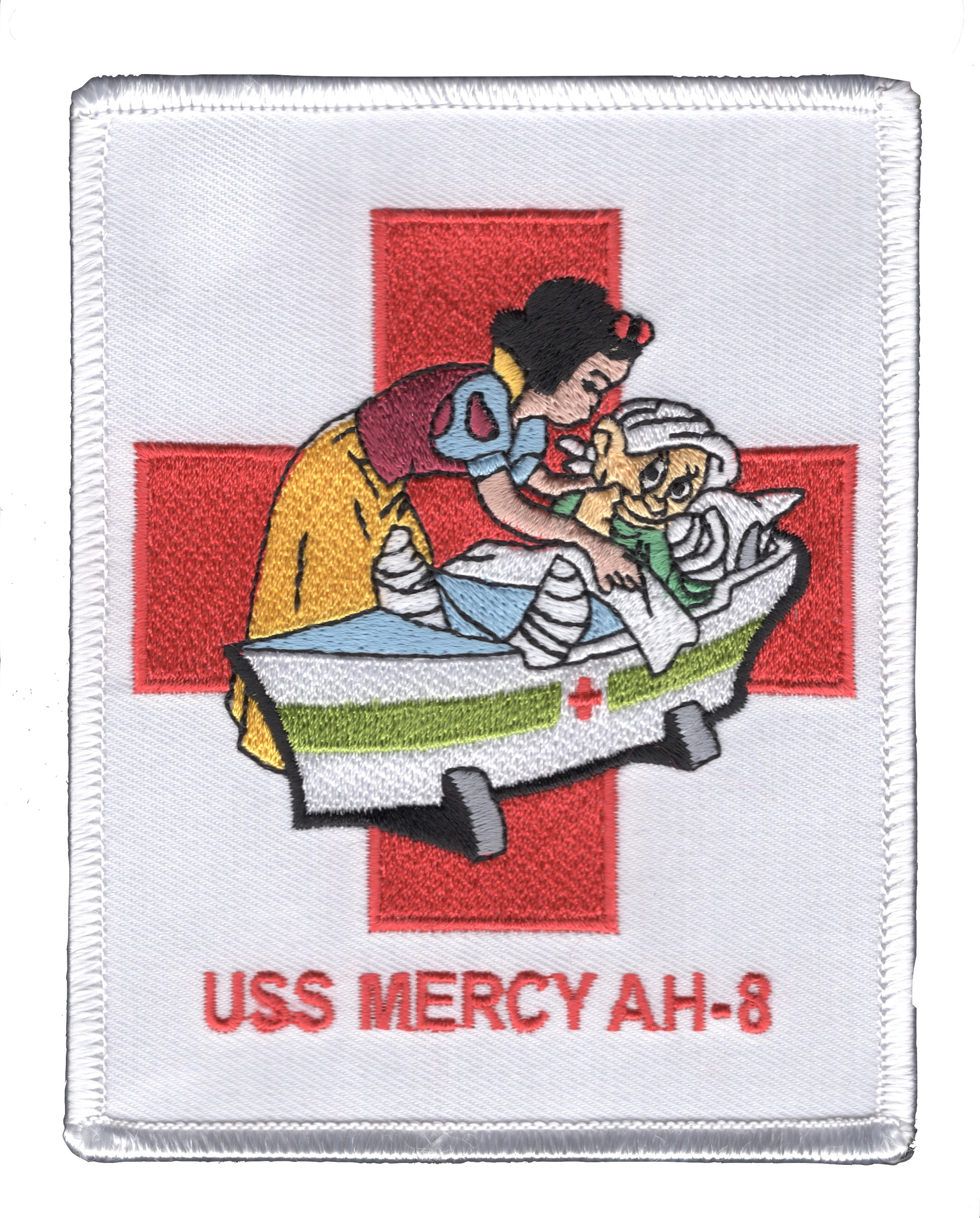 USS Mercy AH-8 Hospital Ship Patch | Auxiliary Ship Patches | Navy ...