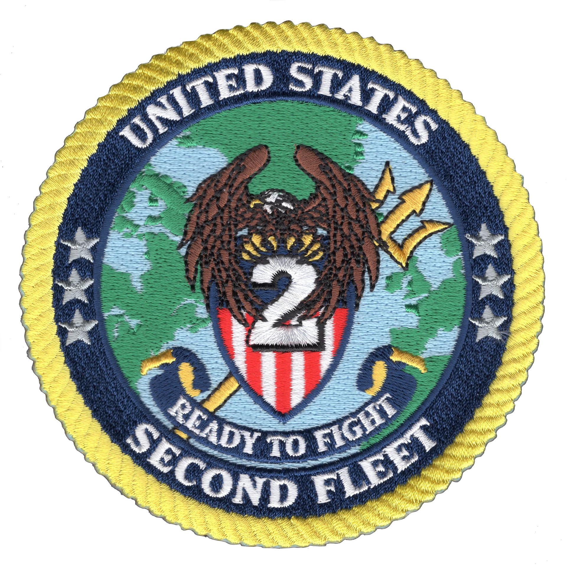 United States Second Fleet Patch | Specialty Patches | Navy Patches ...