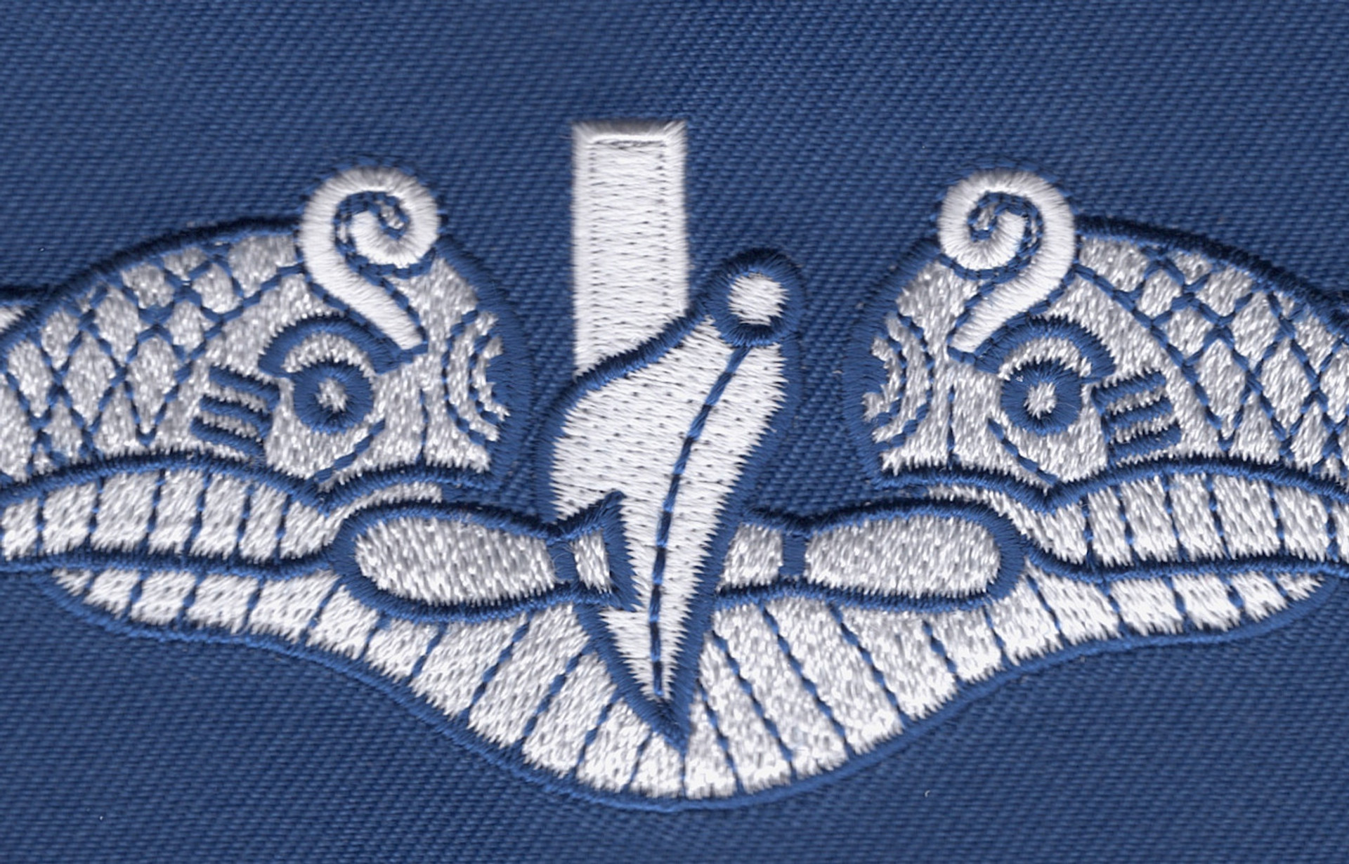 US Navy Enlisted Submarine Qualification Insignia Large Dolphins Patch | Submarine Patches ...