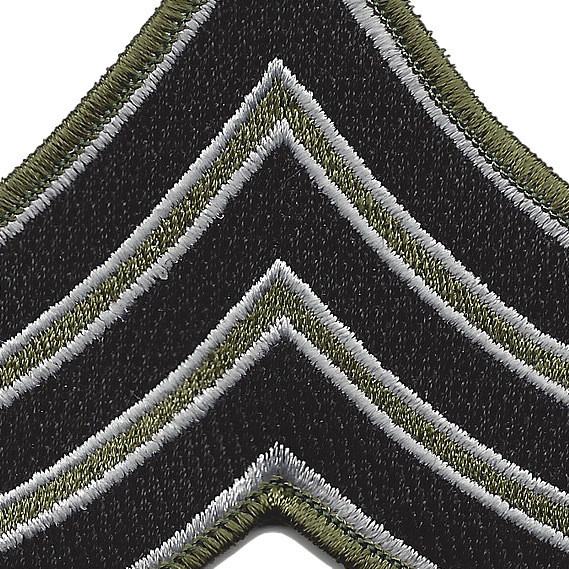 Sheriff Police Sargent Chevrons OD Black Patch | Specialty Patches ...