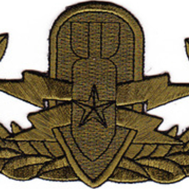 EOD Explosive Ordnance Disposal Senior Badge OD Patch | Specialty ...