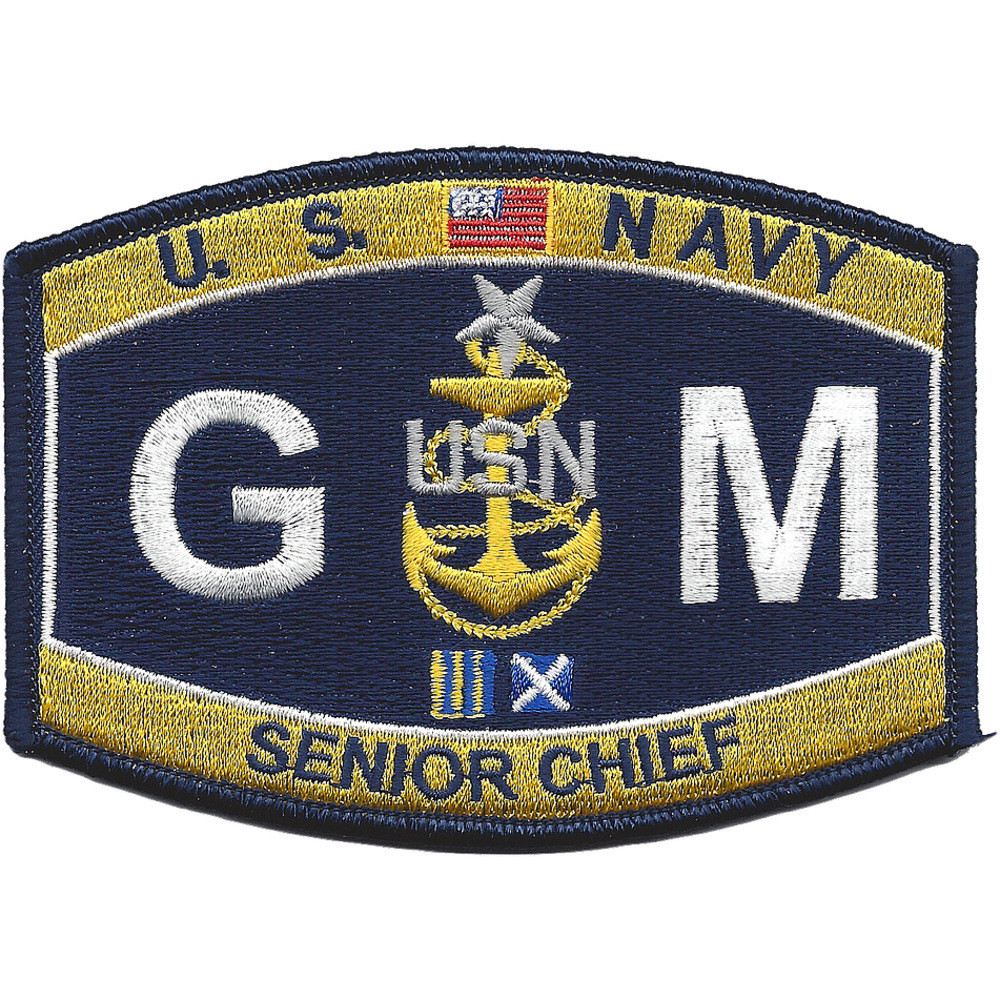 GMCM Master Chief Gunners Mate Patch | Ratings Patches | Navy Patches ...