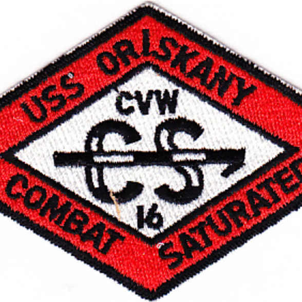 CVA-34 USS Oriskany CVW-16 Orange Patch | Aircraft Carrier Patches ...