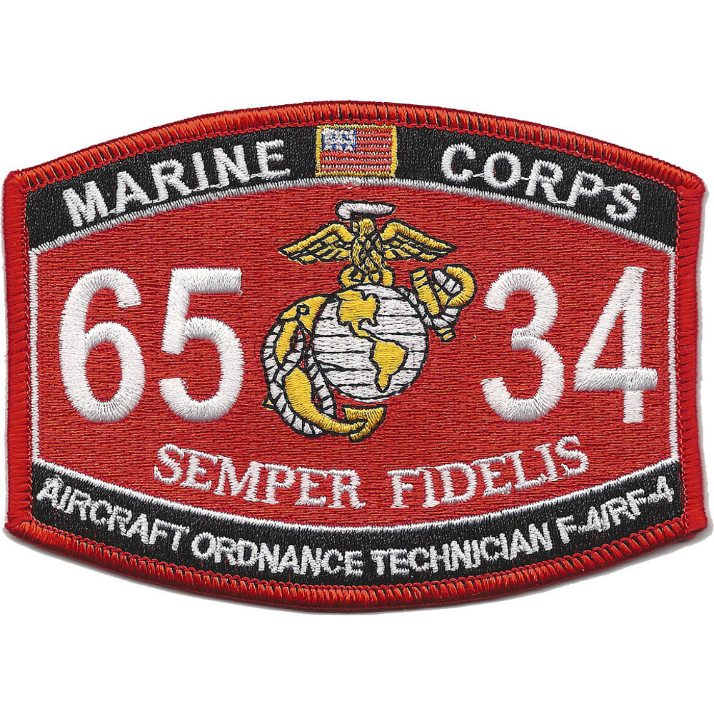 6531 Aircraft Ordnance Technician MOS Patch | MOS Patches | Marine ...