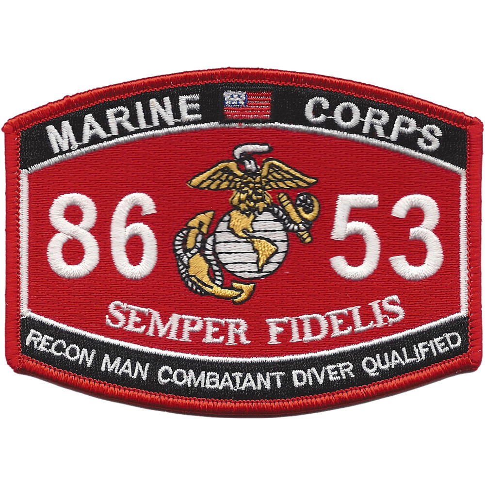 0321 Reconnaissance Man MOS Patch | MOS Patches | Marine Patches ...