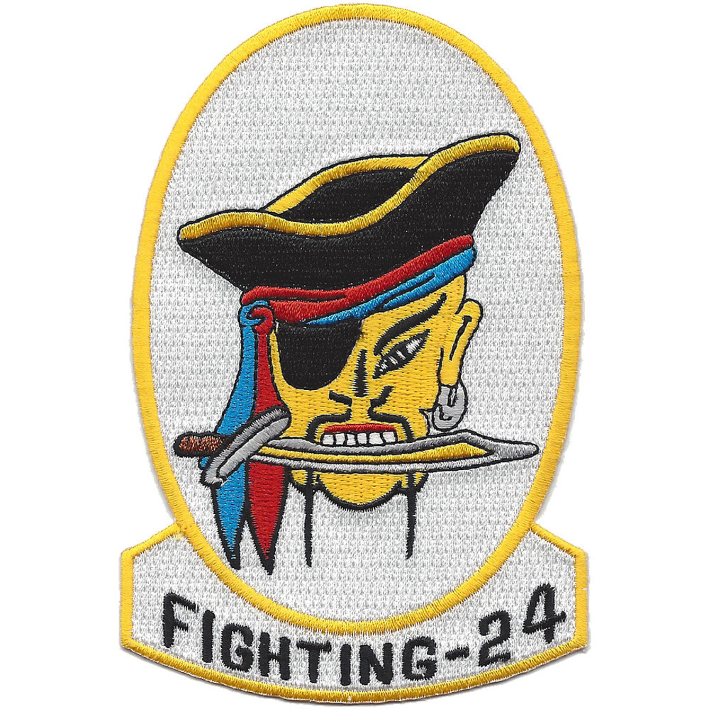 F-14A Tomcat Side View VF-24 Fighter Squadron Patch | Squadron Patches ...
