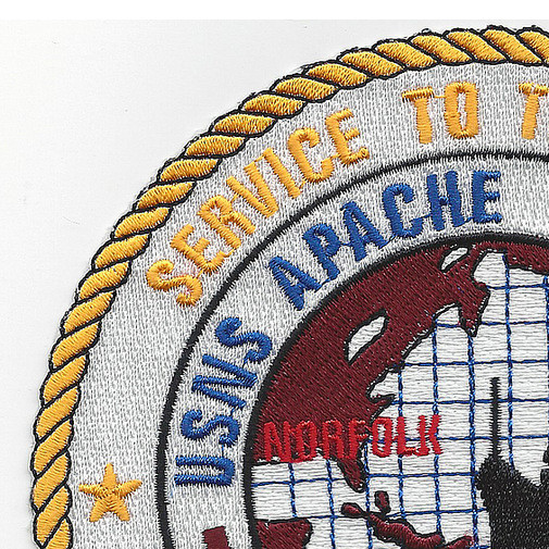 T-ATF-172 USNS Apache Powhatan class ocean going tug ship patch ...