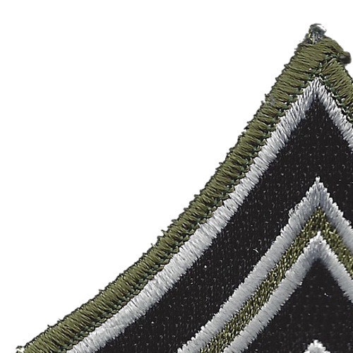 Sheriff Police Corporal Chevrons Black OD Patch | Specialty Patches ...