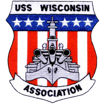 USS Wisconsin BB-64 Battleship Ship Patch | Ship Patches | Navy Patches | Popular Patch