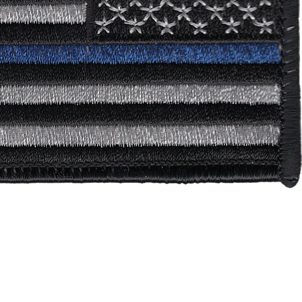 Thin Blue Line Flag Right Shoulder Patch | Police Flag Patch