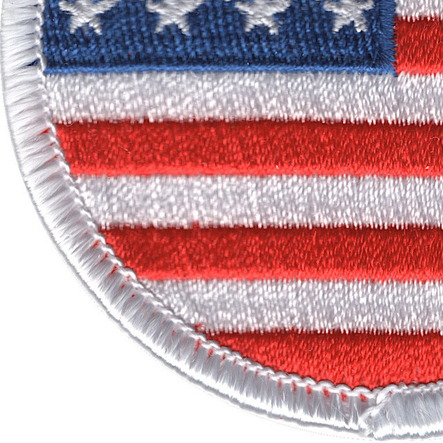 Round United States Flag Patch | Patriotic Patches | Popular Patch