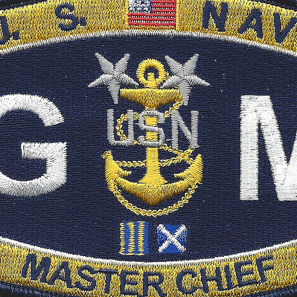 GMCM Master Chief Gunners Mate Patch | Ratings Patches | Navy Patches ...