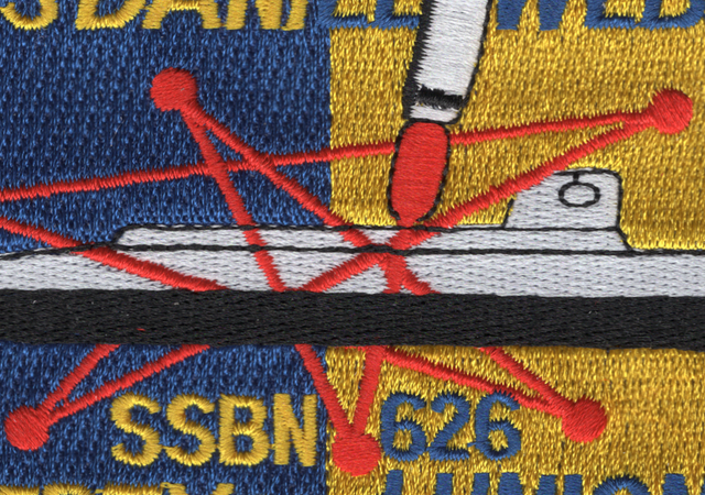 SSBN-626 USS Daniel Webster Patch | Submarine Patches | Navy Patches ...