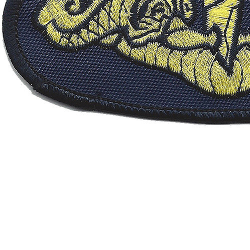 Navy Gold Dolphins Large Version Patch | Submarine Patches | Navy ...