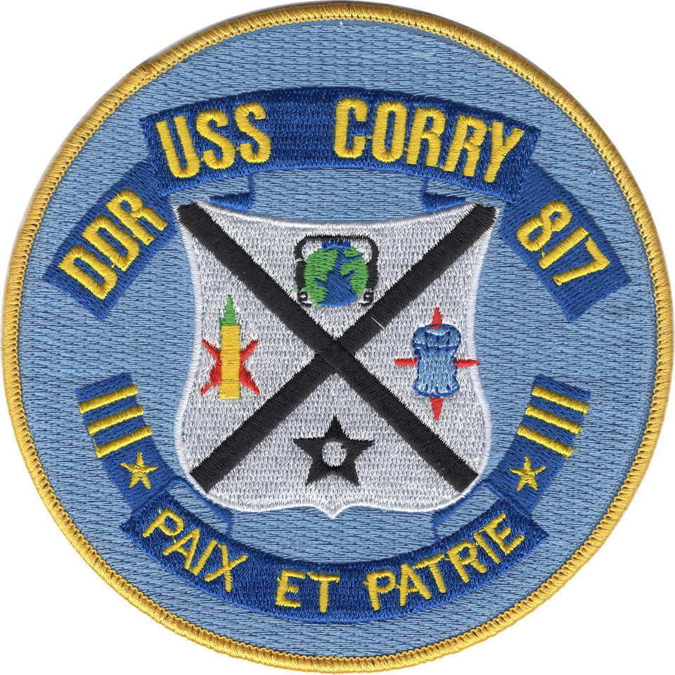 DDR-817 USS Corry Patch | Destroyer Patches | Navy Patches | Popular Patch
