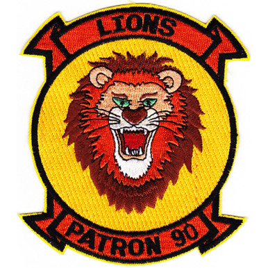 VP-90 Patch Lions Patron 90 | Squadron Patches | Navy Patches | Popular ...