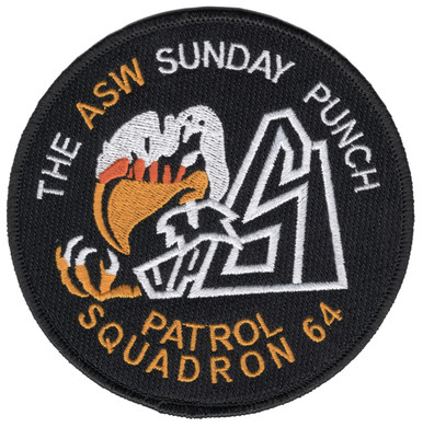 VP-64 Patch The ASW Sunday Punch | Squadron Patches | Navy Patches ...
